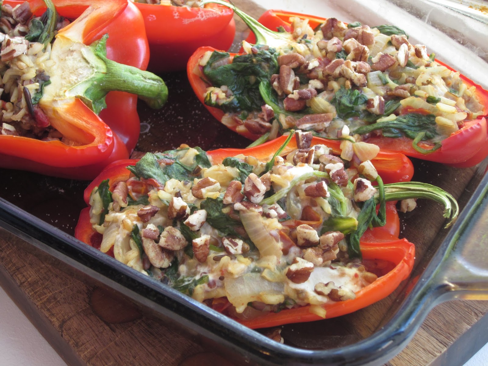 Sweet Luvin' In The Kitchen: Stuffed Red Peppers with Wild Rice ...